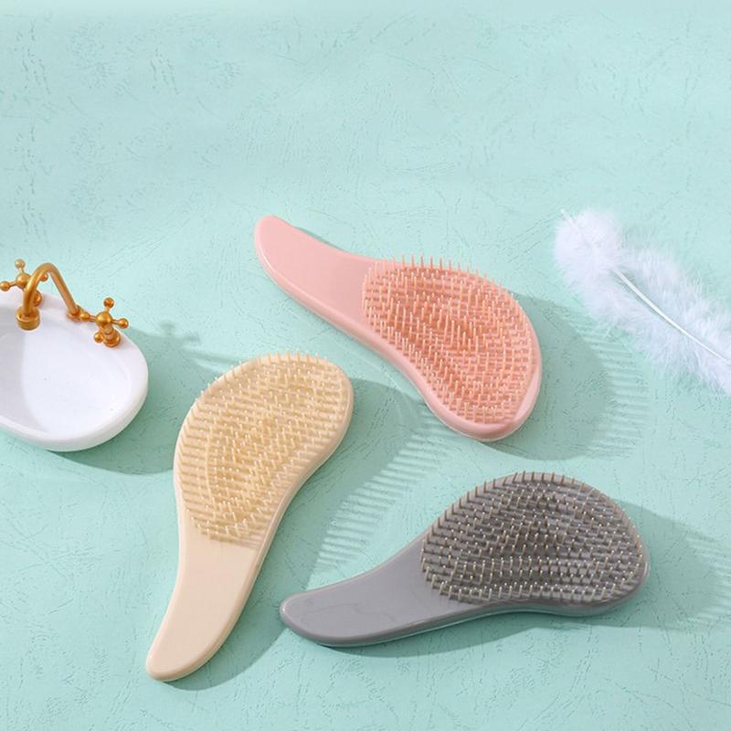 Multifunction Portable Marbled Soft Tooth Comb Smooth Detangling ...