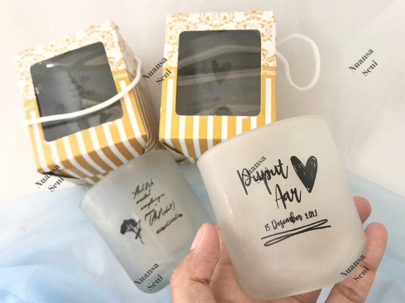 50pcs Gelas PSP Kaca Doff Cangkir Kopi Mug Minum Lowball Souvenir ...