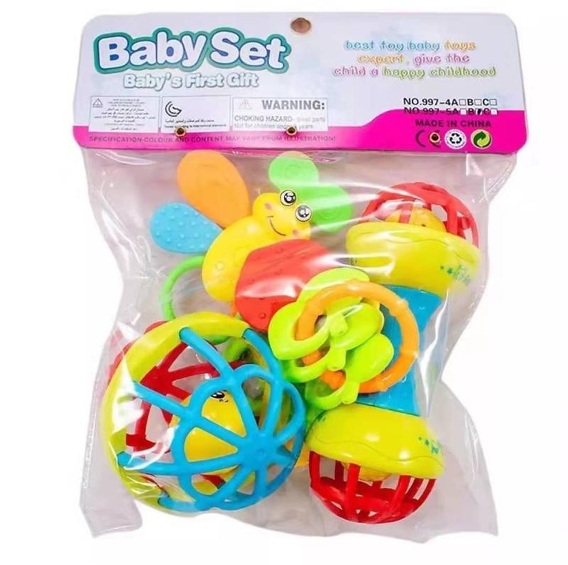 5PCS Set Plastic Baby Cute Hand Jingle Bells Toys Top One High - TikTok ...