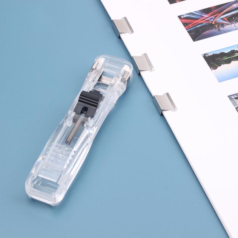 Creative Stapler Reusable Seamless Paper Binder Snack Push Clip For ...
