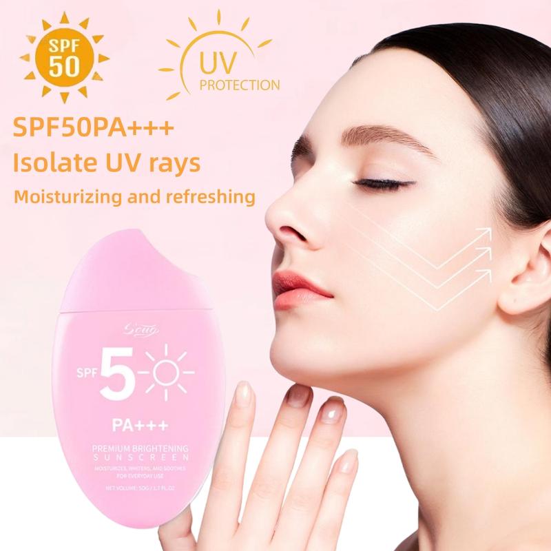 COD 】 Brightening the skin Sunscreen SPF50 PA+++ Moisturizing and oil ...