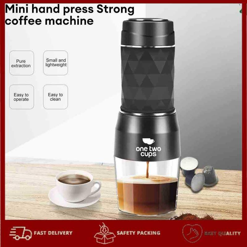 Hand Press Mini Espresso Coffee Maker 3 in 1 20 Bar 120ml - HS-8439 ...