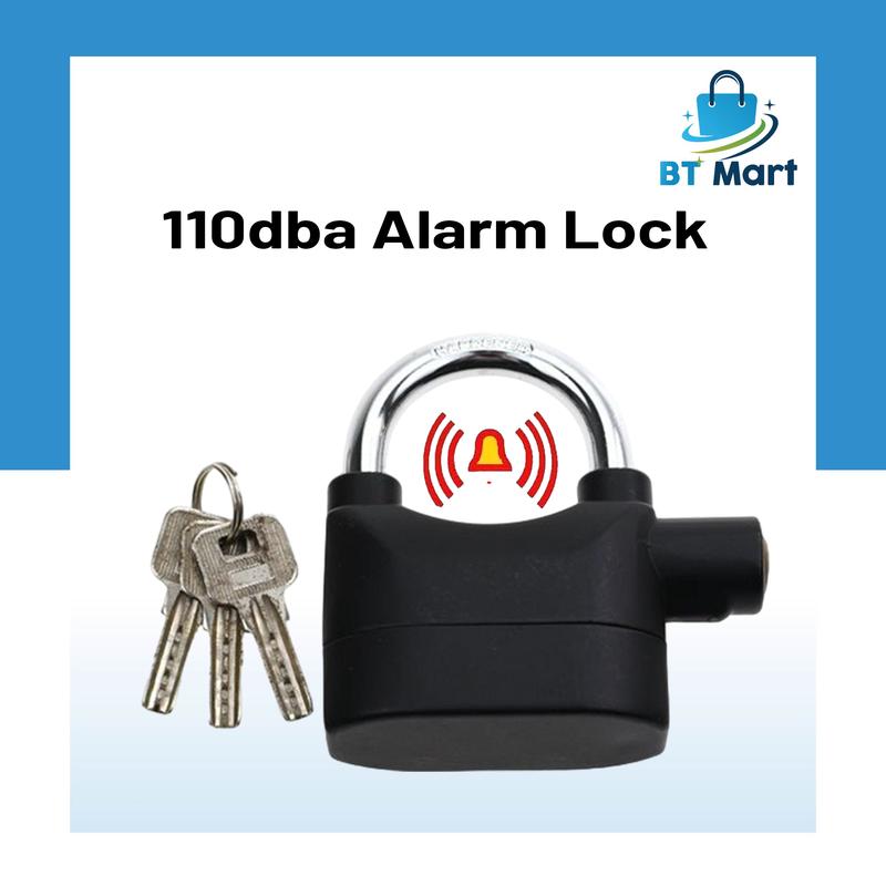 110dba Alarm Padlock Security Padlock Anti-theft Alarm Lock Padlock ...