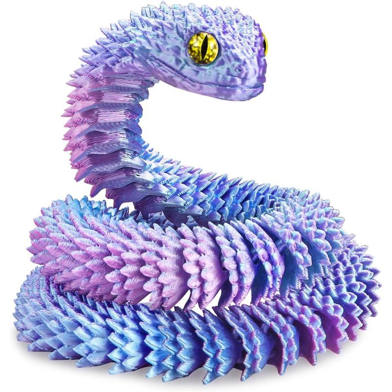 3D printed animals, 3D printed snakes with flexible joints, 3D snakes ...