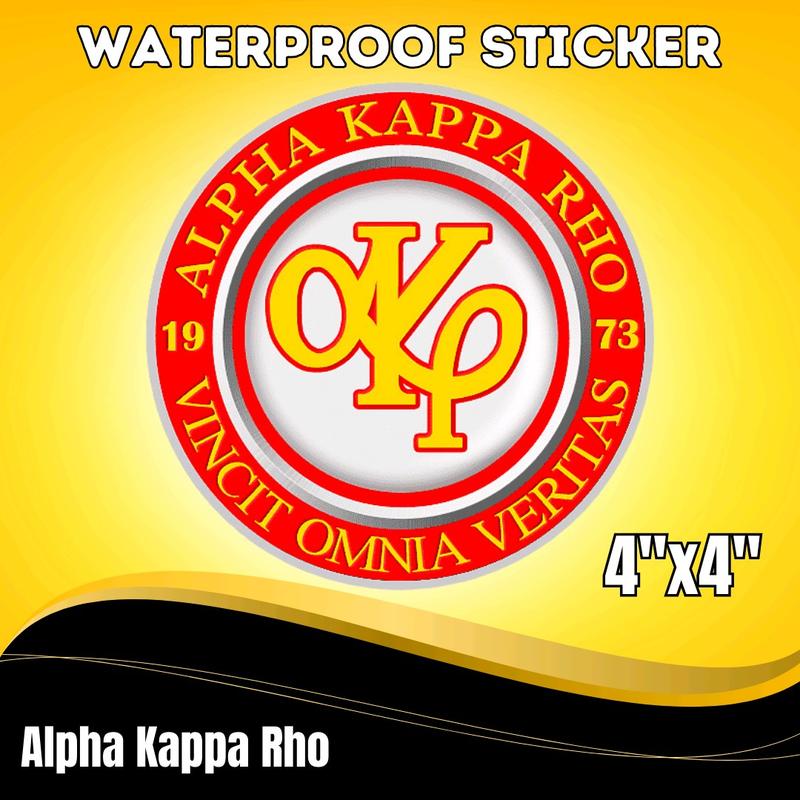Alpha Kappa Rho Waterproof Sticker - TikTok Shop Philippines