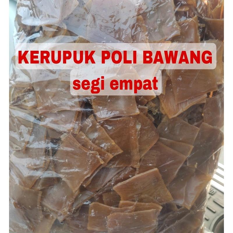 opak kerupuk poli Bawang 1 Pak 500g Krupuk Food - Shop | Tokopedia