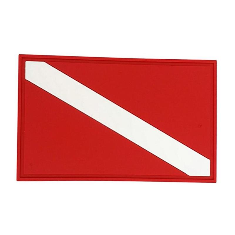 Deluxe PVC Scuba Diving Dive Flag Flag Badge 8x5 cm - TikTok Shop Singapore