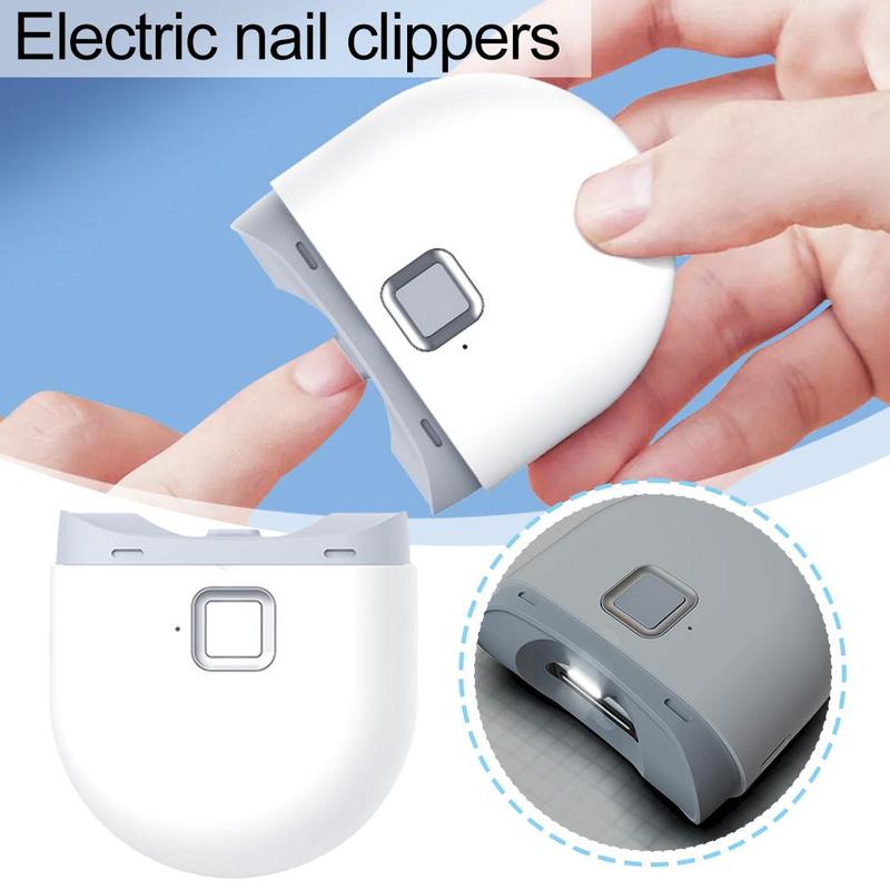 Electric Automatic Nail Clippers With Light Trimmer Nail Manicure ...