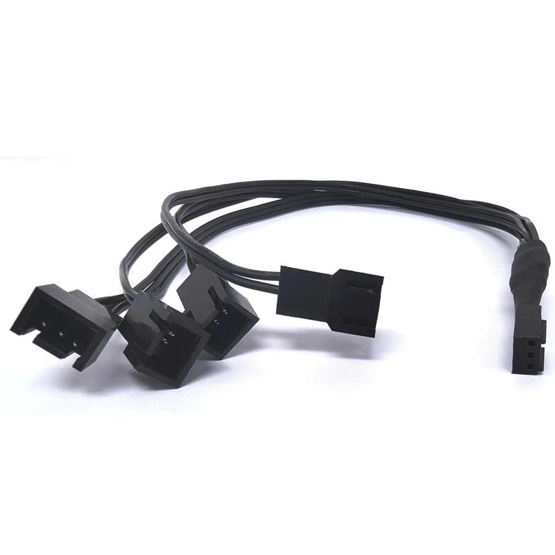 12V 3 Pin Fan PWM 1 to 4 way Power Supply Extension Cable An - TikTok ...