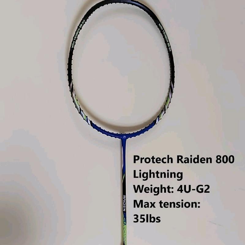 100% Original Protech Racket Raiden 800 Lightning (Racket only ...