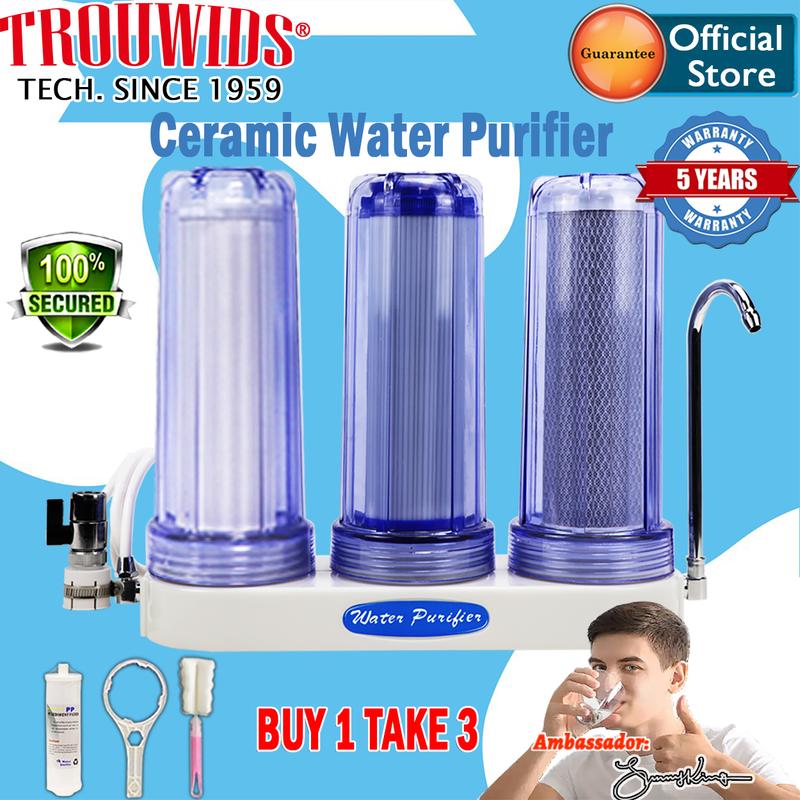 TROUWIDS Ceramics 3 in 1 Water Filter Water Purifier Mineral - TikTok ...