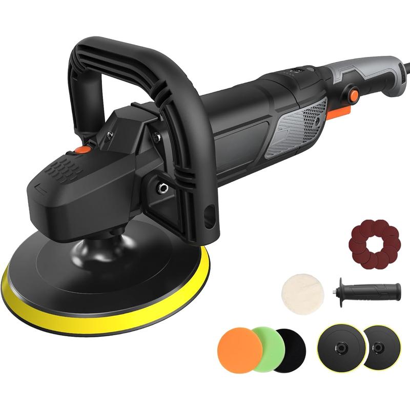 PLS03A Buffer Polisher Kit for , 12.5 Amp 6 Inch/7 Inch Rotary Polisher ...