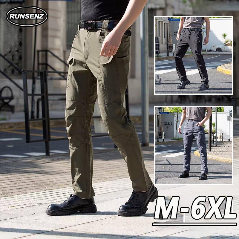 M-6XL Fashion Khaki Cargo Pants Men Plus Size Long Pants Casual ...