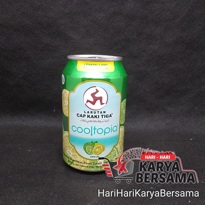 MINUMAN LARUTAN CAP KAKI TIGA COOLTOPIA LEMON LIME 320ML - Shop | Tokopedia