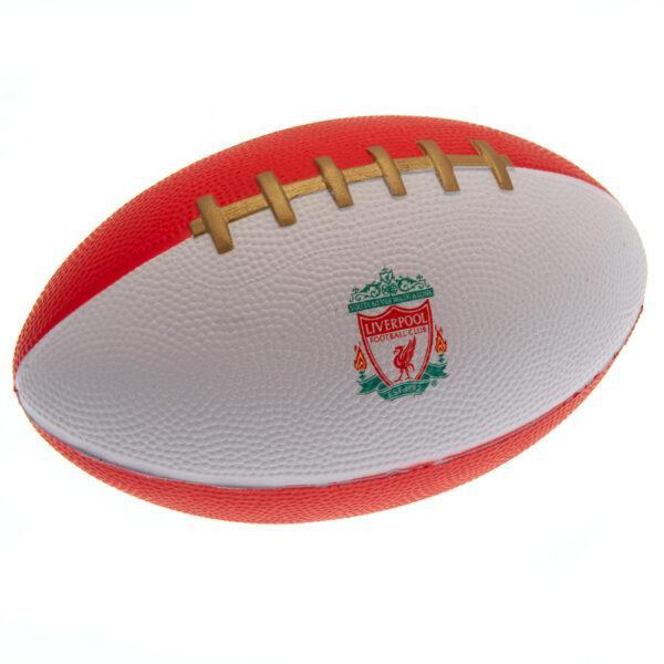 Liverpool FC Mini Foam American Football, LFC Bola Mainan, Official ...