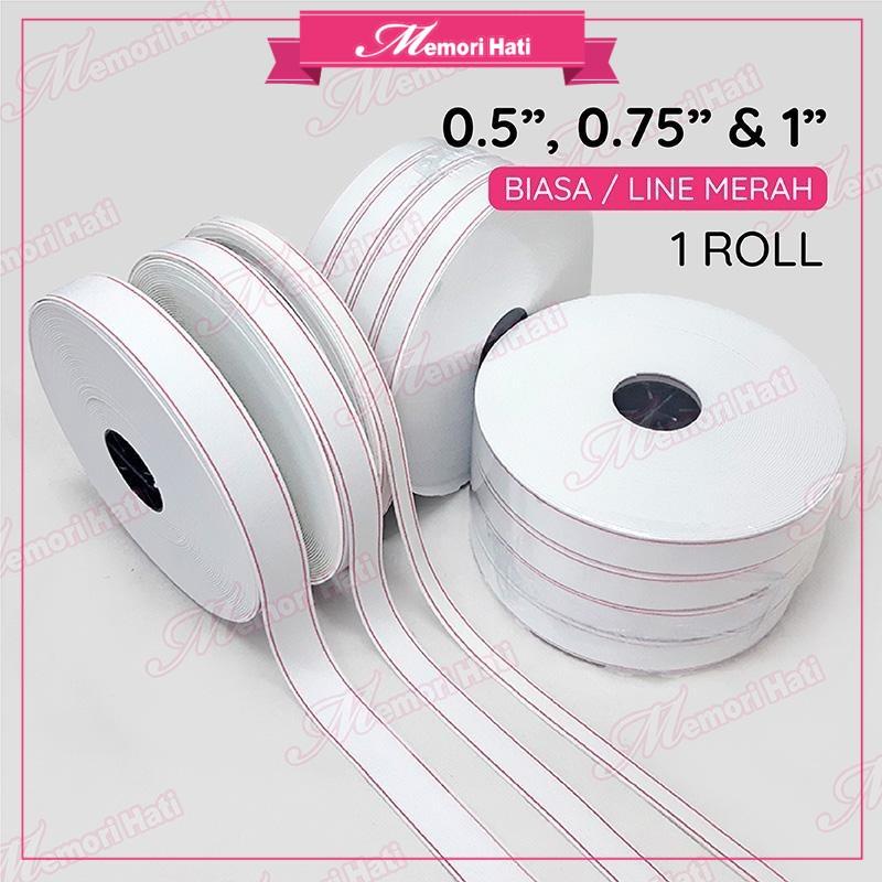 1 ROLL 20 yards Getah Pinggang Biasa Line Merah Elastic Tape - TikTok ...