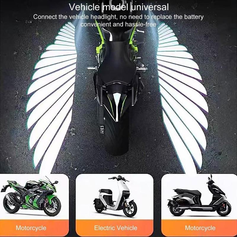 Motorcycle LED Projector Lights 2pcs Underbody Ghost Shadow Lights ...