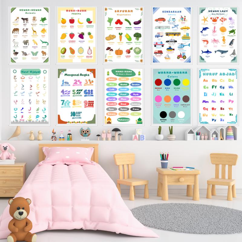 Poster Belajar anak Hai Toys untuk usia 2,3,4, 5 tahun. Poster - Shop ...