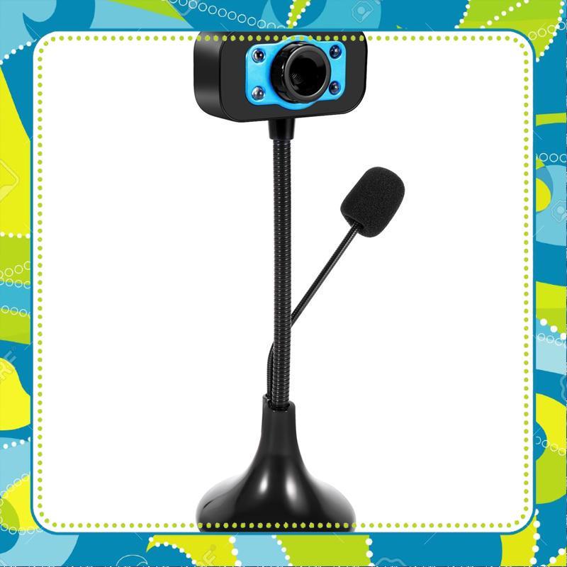 (VSNJ) Web Camera USB High Definition Webcam 4 Led Web Cam with ...