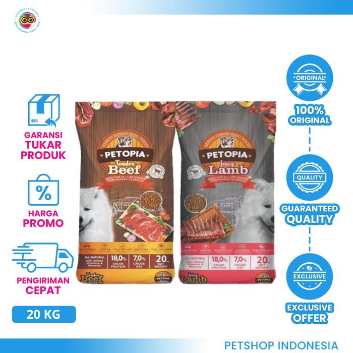 Jual PETOPIA DOG FOOD 20 KG / MAKANAN ANJING - Jakarta Barat - Petshop ...