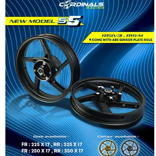 CARDINALS RACING YAMAHA R15 R15M R15V3 MT15 S5 SPORT RIM (FRONT ...