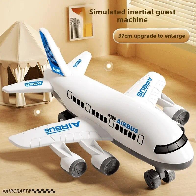 37cm Large Size Aircraft model inertia airplane Toy Kids Airliner ...