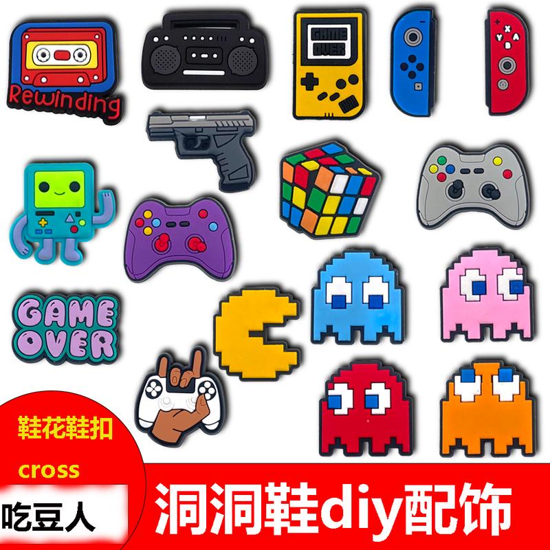 Pesona Kasut Cross Pac-Man, Gancu Kasut Bintang Pintar Seronok ...