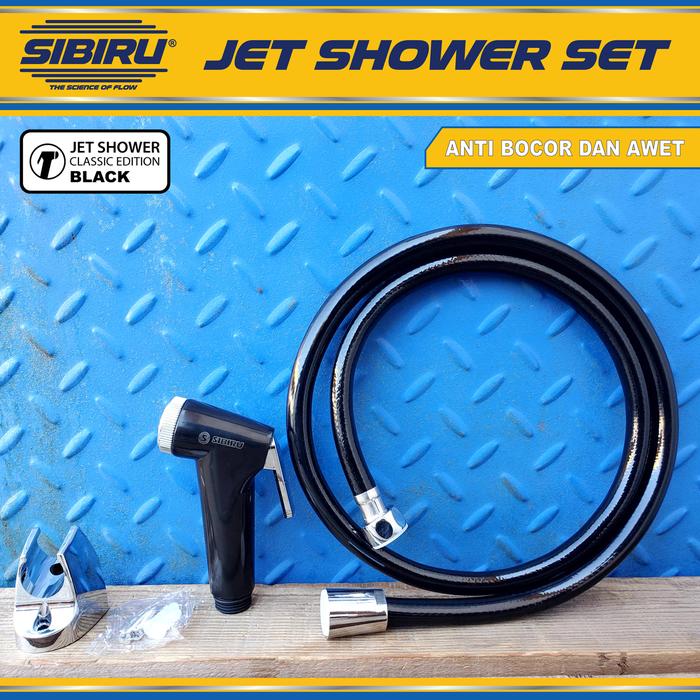 Jual Jet Shower Set Bidet Head Cebok Semprotan Toilet Closet WC - Hitam ...
