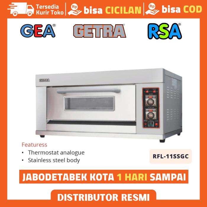 Jual Gas Oven Roti Getra RFL-11SSGC.E Oven Gas Roti 1 Deck 1 Tray ...