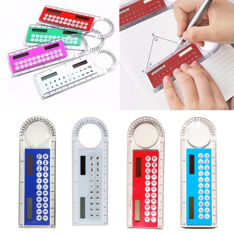 Solar Ruler Calculator Multifunctional Large Display Screen Stationery ...