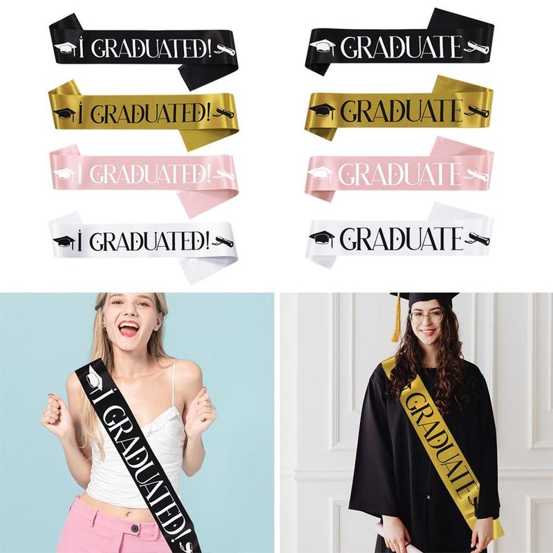 GlamourZone2 Gift Glitter Letter I GRADUATED Sash Ornament Etiquette ...