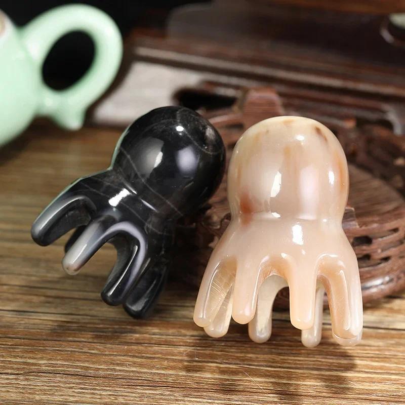 Octopus Head Therapy Massage Comb African White Horn Hair Wash - TikTok ...