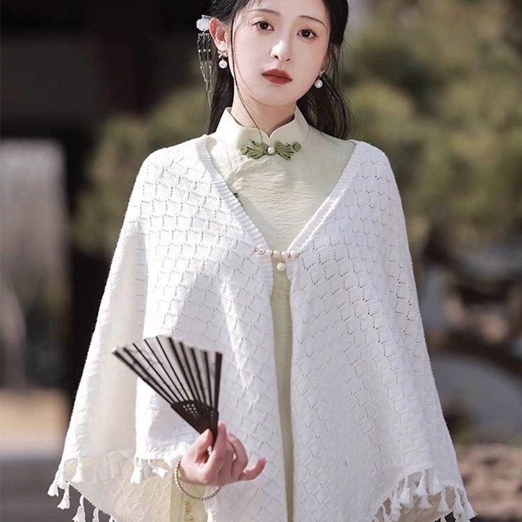 Selendang Cheongsam Putih Gaya Cina Retro, Qiaoniangyu, Sesuai - TikTok ...