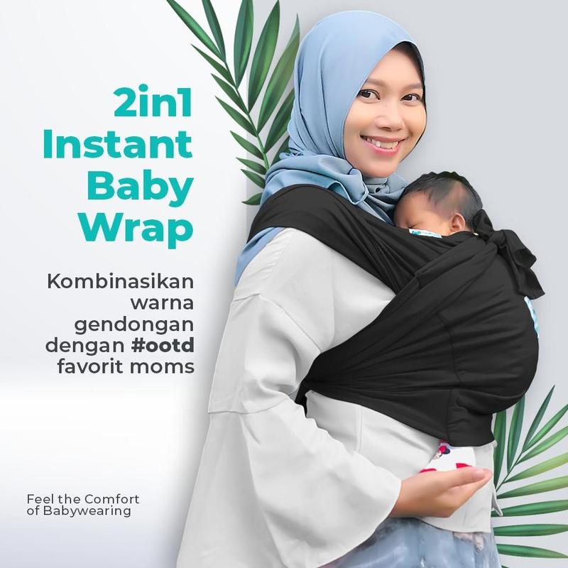 Gendongan Kaos - 2in1 Instant Baby Wrap BayiKU ID geos newborn - Shop ...