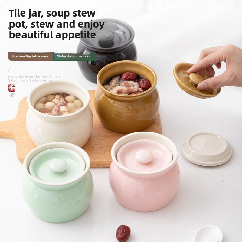 Ceramic Small Stew Pot for Stewing Soup, Eggs, and Medicines - TikTok ...