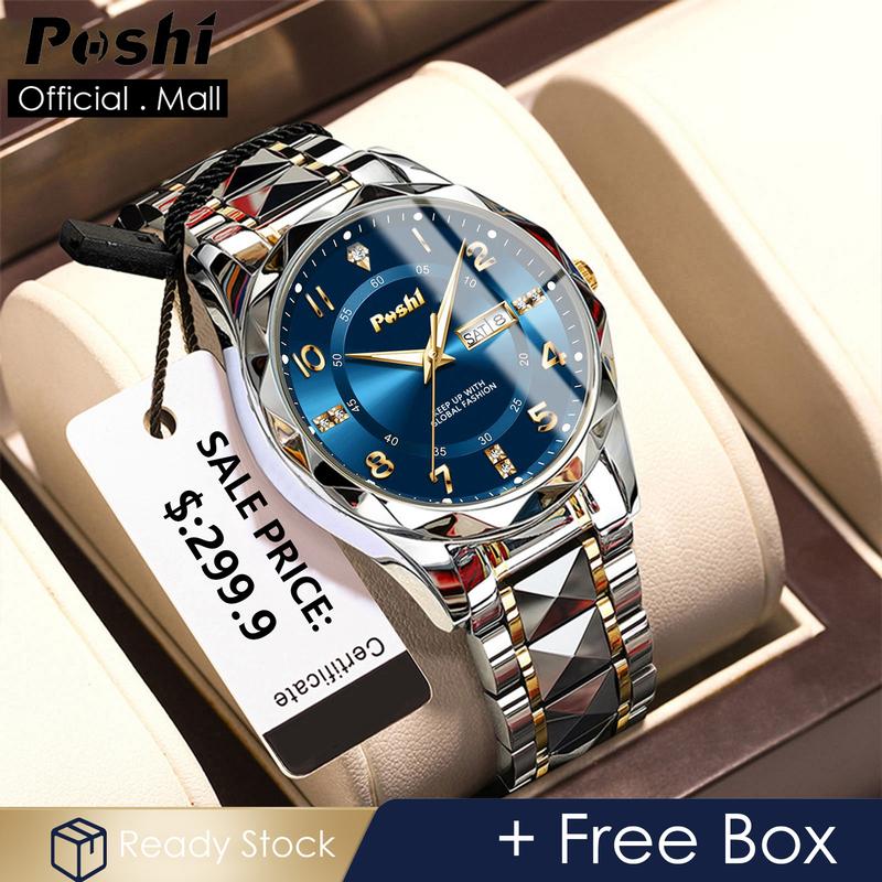 【POSHI Official Mall Get Free Box】jam tangan lelaki New Watc - TikTok ...