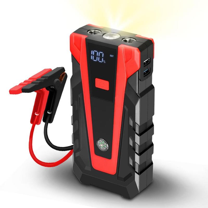 Car Emergency Start Power Bank with LED Flashlight, Car Jump - TikTok ...