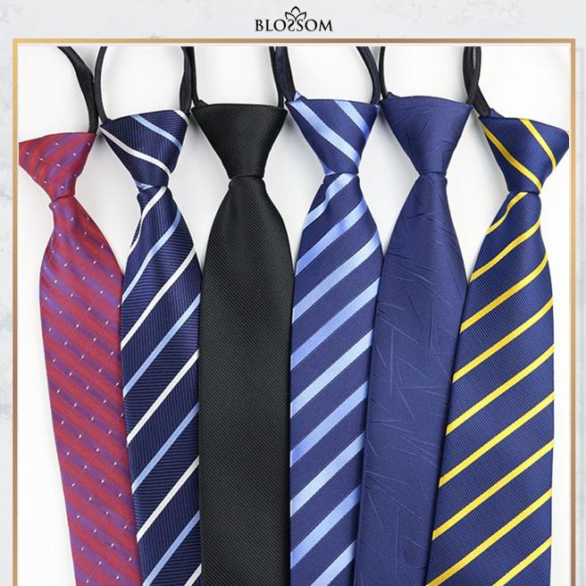 [Blossom] Gentlemen Neck Tie Smart Business Easy No Knot Rubber ...