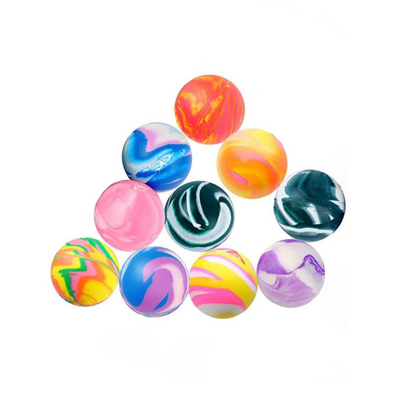 Faconbe- Elastic Bouncy Balls Long-lasting Elasticity Balls 10pcs ...