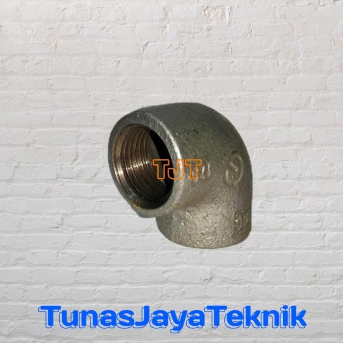 Jual Knee gip sambungan pipa gip besi galvanis - 1" x 3/4" - Kota ...