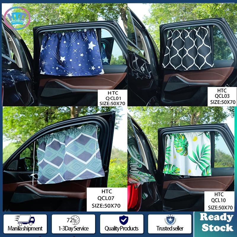 HTC 4PCS Car Curtain Window Sunshade Suction Cup Side Curtai - TikTok ...