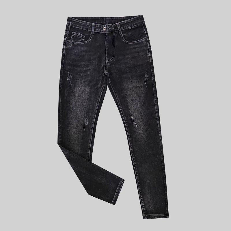 Seluar Jeans Lelaki, Hitam, Jenama Fesyen, Sesuai untuk Musi - TikTok ...