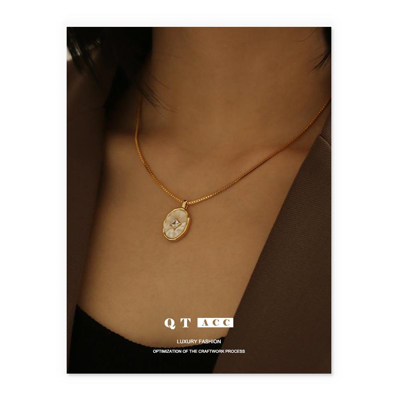 Brass Gold-Plated Natural Mother Shell Micro Inlaid Zircon Gas - TikTok ...