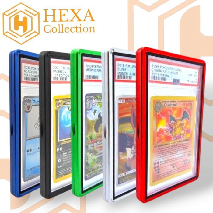 Premium Case Slab PSA & CGC Protector Pokemon Onepiece TCG Magnetic ...