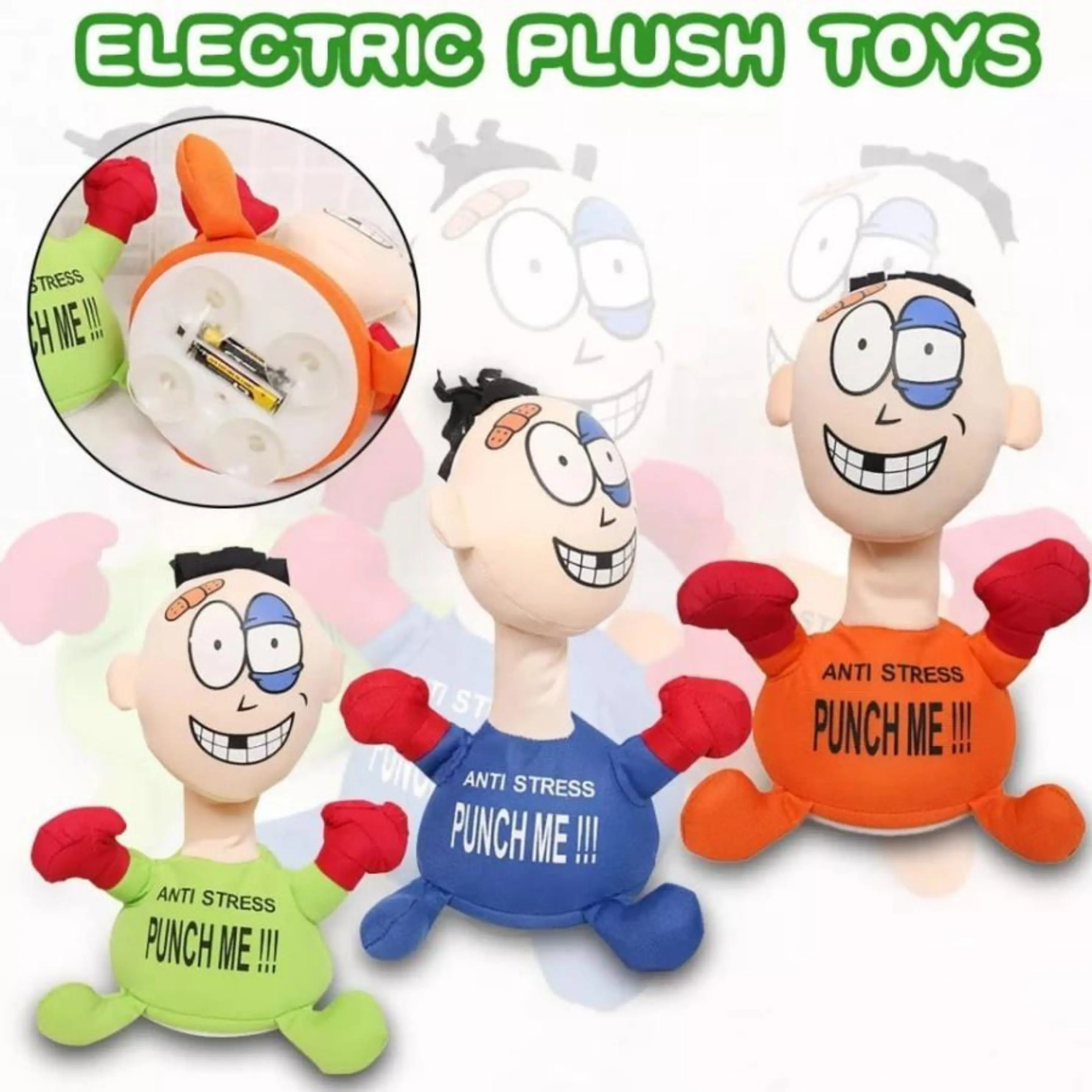 Mainan Anak BONEKA ANTI STRESS Punch Me Tinju Boneka Menjer Kado Hadiah ...