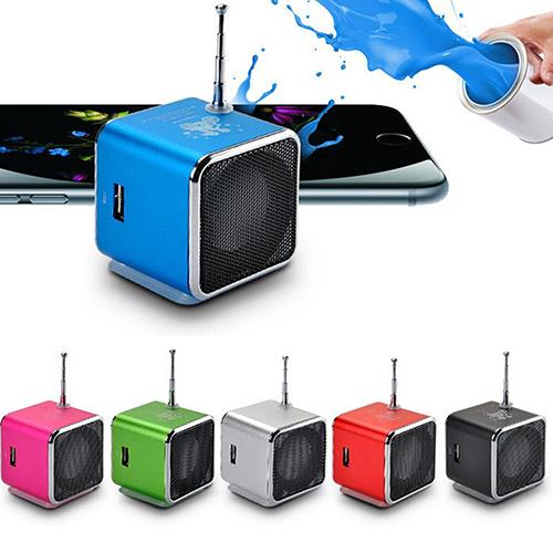 Portable Rechargeable Micro SD TF Mini USB LED Speaker Music - TikTok ...