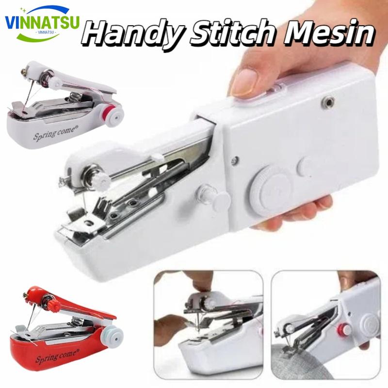 Vinnatsu Handy Stitch Mesin Jahit Tangan Mini Sewing Dengan Batrai ...