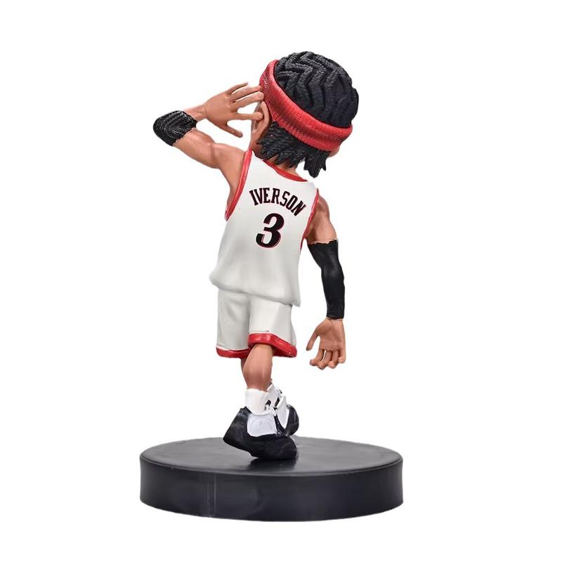 Adorable Q Version Allen Iverson Mini Basketball Star Pvc Action ...