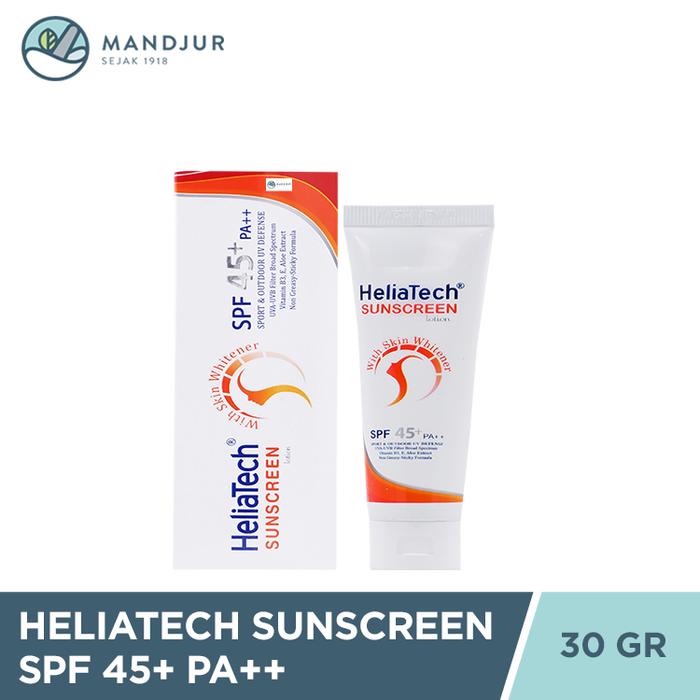 Jual Heliatech Sunscreen Spf 45+ PA++ 30 Gr - Tabir Surya Pelindung ...