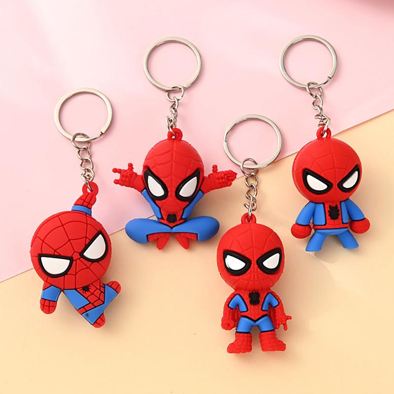 Loket Gantungan Kunci Spider Man, Bahan PVC, Wira Labah-labah Merah ...